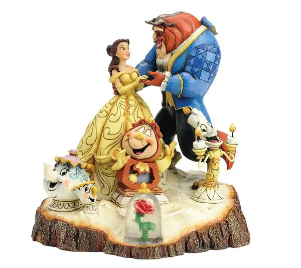 ENESCO Disney Traditions Beauty-beast Carved B Heart - One-color