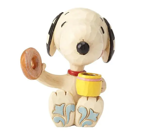 JIM SHORE Enesco Peanuts Snoopy Donut & Cof Fee Mini - One-color