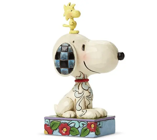 JIM SHORE Enesco Peanuts Snoopy & Woodstock Personality - One-color