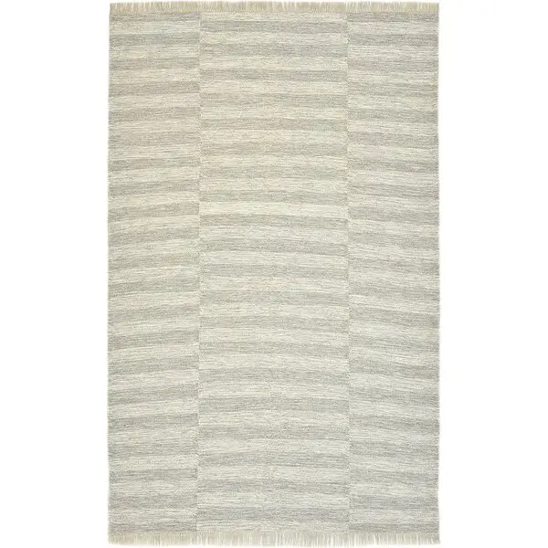 SOLO RUGS Louella Handmade Wool Blend Area Rug - Grey