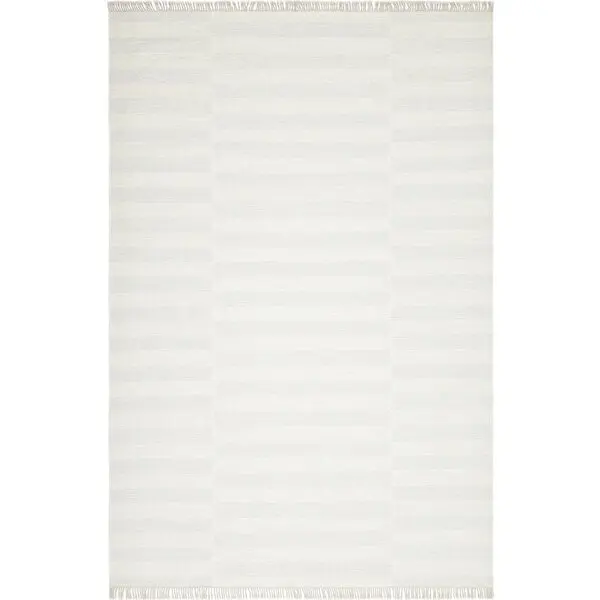 SOLO RUGS Louella Handmade Wool Blend Area Rug - Ivory
