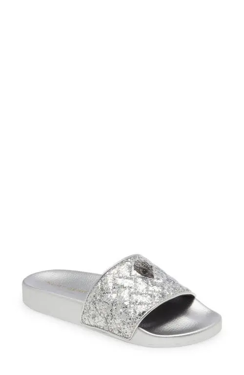 Kurt Geiger Meena Eagle Slide Sandal - Silver