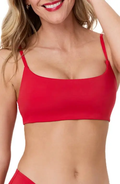 ANDIE The Maui Bikini Top - Cherry Red