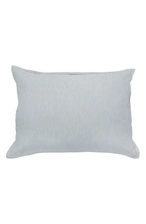 POM POM AT HOME Luke Stripe Cotton Sham - Light Blue
