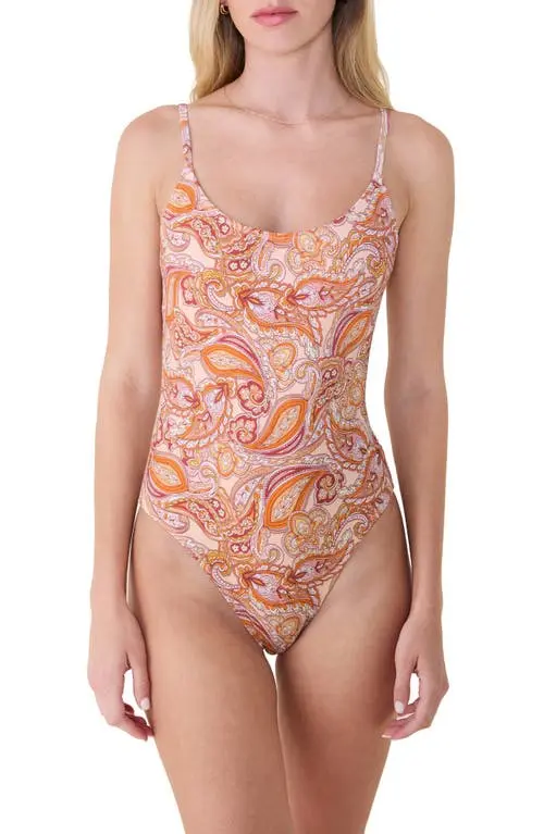 ANDIE The Amalfi Long Torso One-piece Swimsuit - Sunset Paisley