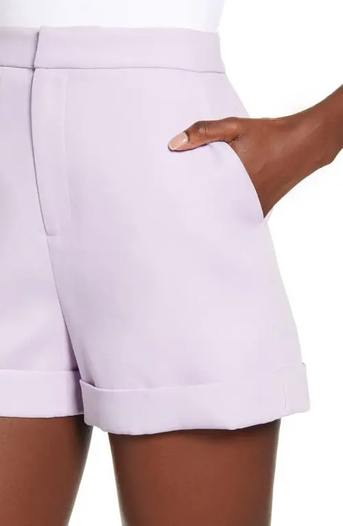 Endless Rose High-waisted Tailored Shorts - Lilac