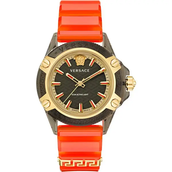 Versace Icon Active Strap Watch - Transparent Black