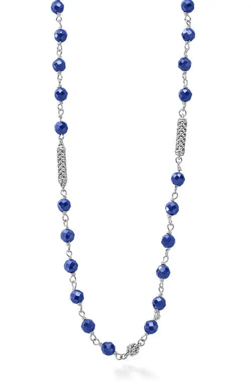 Lagos Caviar Icon Ultra Ceramic Bead Necklace - Marine