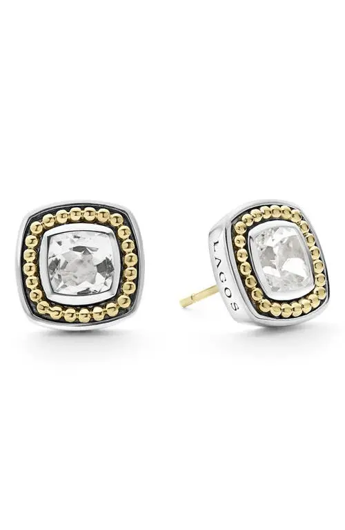 Lagos Rittenhouse White Topaz Stud Earrings - Gold