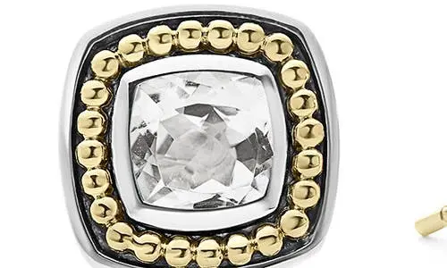 Lagos Rittenhouse White Topaz Stud Earrings - Gold