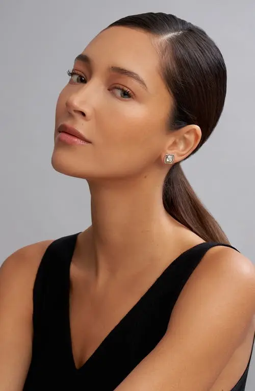 Lagos Rittenhouse White Topaz Stud Earrings - Gold