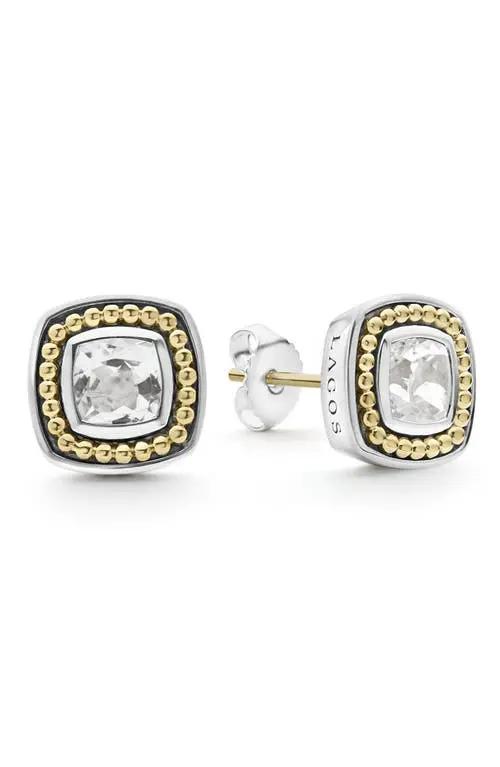 Lagos Rittenhouse White Topaz Stud Earrings - Gold