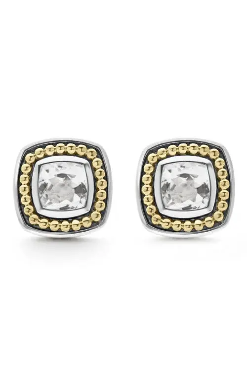 Lagos Rittenhouse White Topaz Stud Earrings - Gold