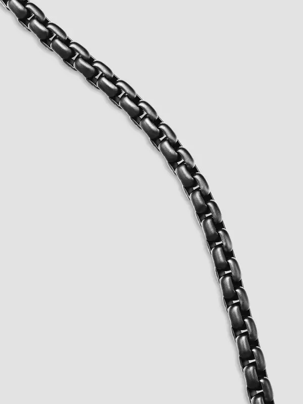 David Yurman Box Chain Necklace In Stainless Steel And Sterling Silver, 5mm