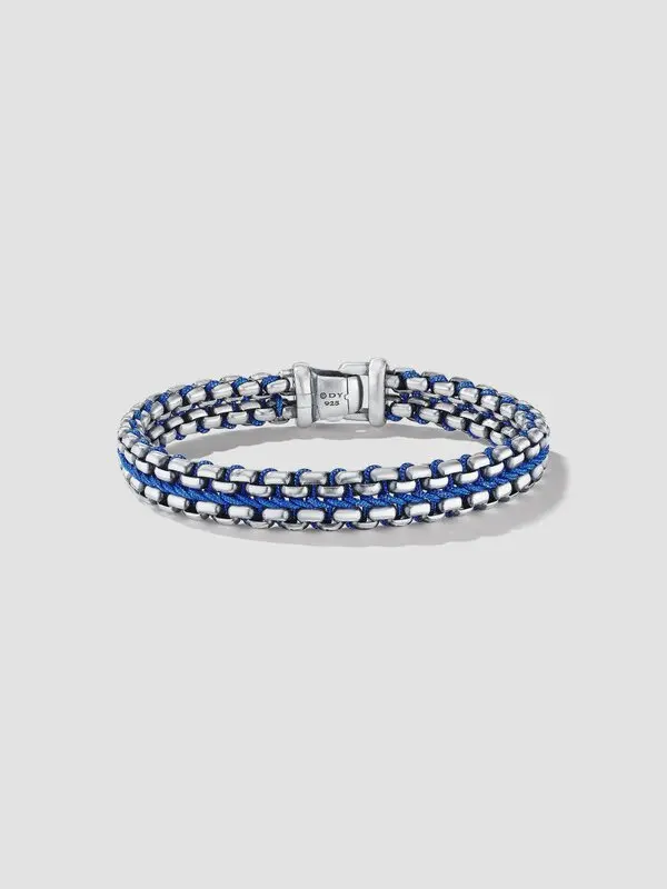David Yurman Woven Box Chain Bracelet In Sterling - Silver
