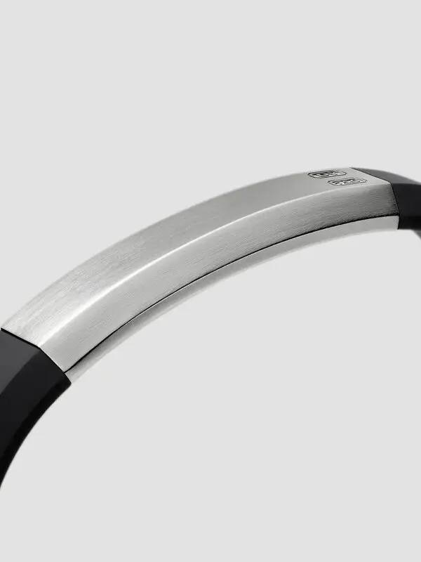 David Yurman Streamline Id Rubber Bracelets With Sterling Silver