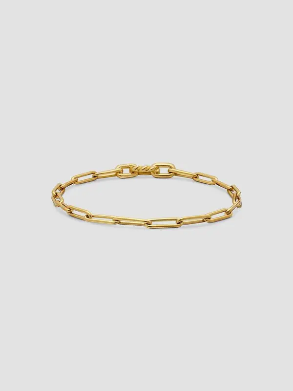 David Yurman Dy Madison Link Bracelet In 18k Yellow 3.5mm