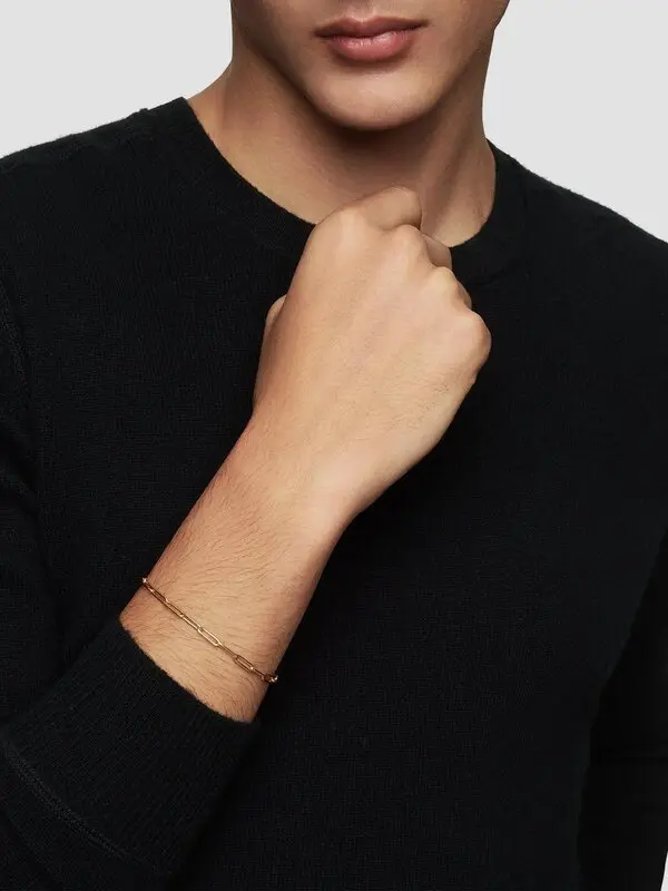 David Yurman Dy Madison Link Bracelet In 18k Yellow 3.5mm