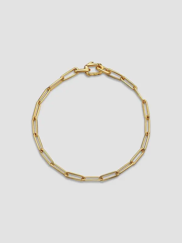 David Yurman Dy Madison Link Bracelet In 18k Yellow 3.5mm