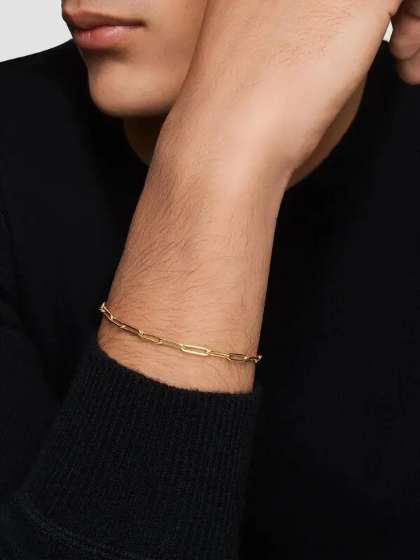 David Yurman Dy Madison Link Bracelet In 18k Yellow 3.5mm