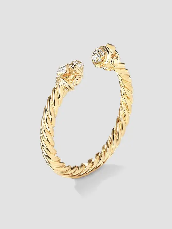 David Yurman Renaissance Ring In 18k Yellow - Diamond