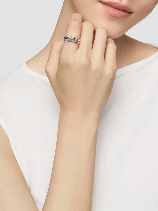 David Yurman X Crossover Band Ring - Diamond