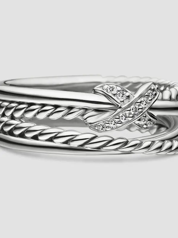 David Yurman X Crossover Band Ring - Diamond