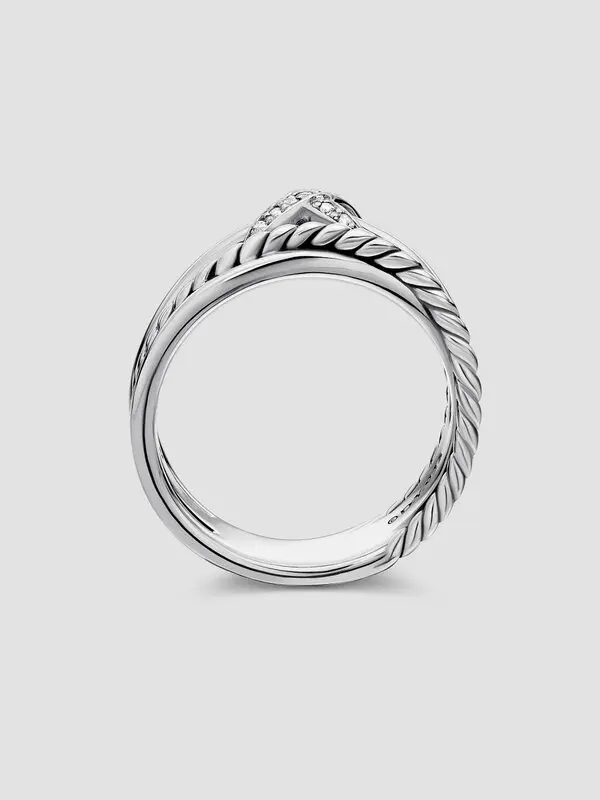 David Yurman X Crossover Band Ring - Diamond