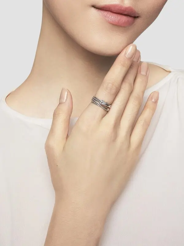 David Yurman X Crossover Band Ring - Diamond