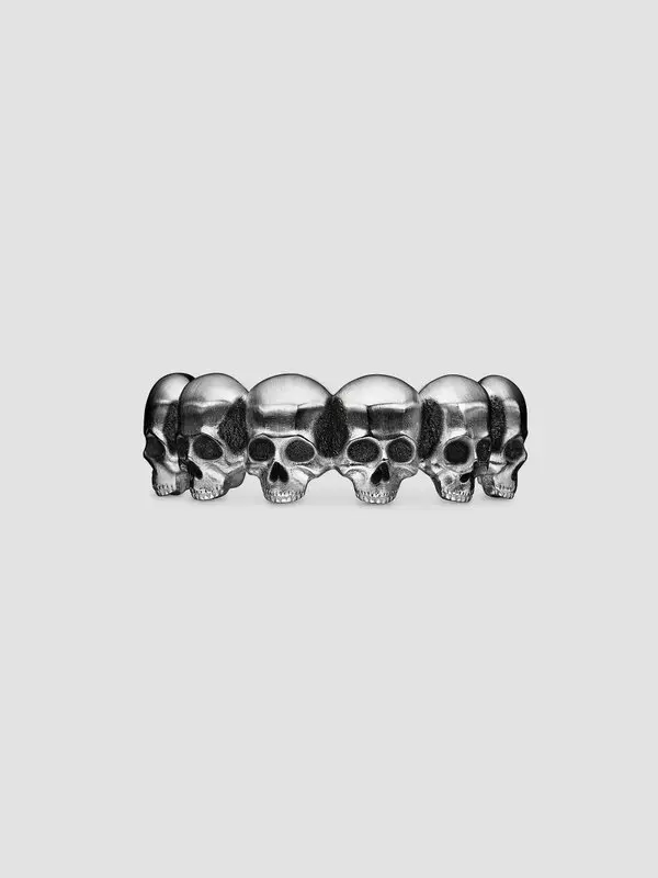 David Yurman Meto Mori Skull Band Ring In 8.5mm