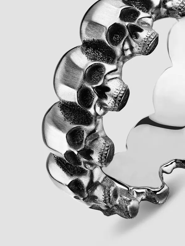 David Yurman Meto Mori Skull Band Ring In 8.5mm
