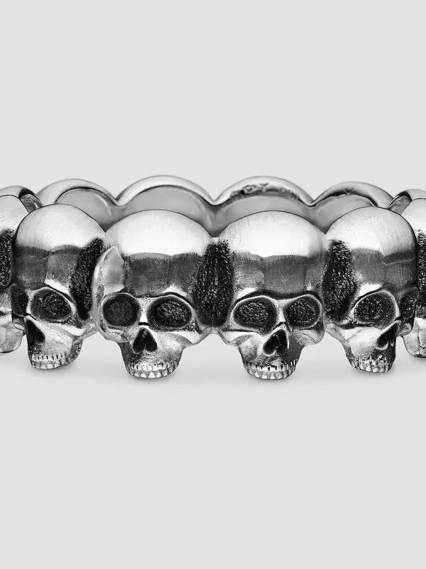 David Yurman Meto Mori Skull Band Ring In 8.5mm