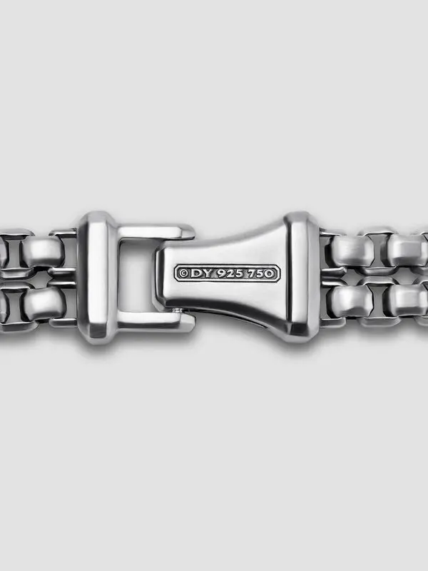David Yurman Double Box Chain Bracelet In Sterling