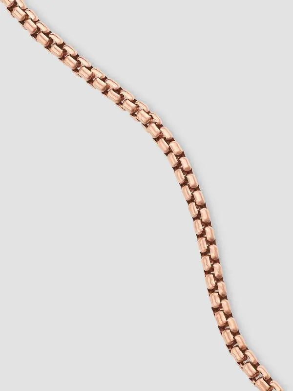 David Yurman Small Box Chain Necklace In 18k 2.7mm