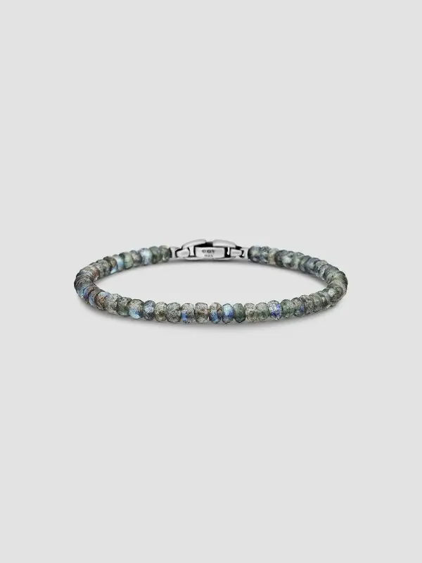 David Yurman Spiritual Beads Faceted Bracelet In Sterling Silver - Labradorite