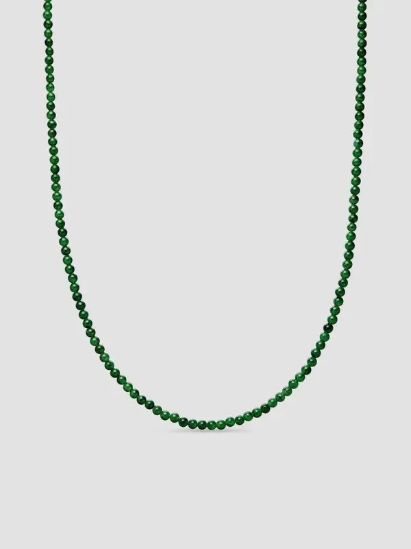 David Yurman Spiritual Beads Necklace With Nephrite Jade And 18k Yellow Gold - Green