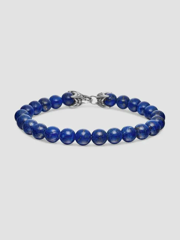 David Yurman Spiritual Beads Bracelet In Sterling Silver - Lapis Lazuli