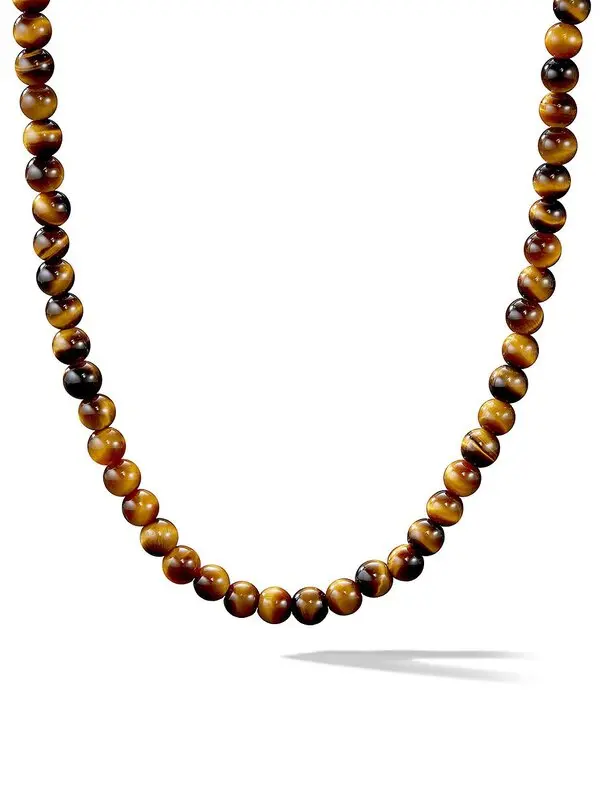 David Yurman Spiritual Beads Necklace - Tigers Eye
