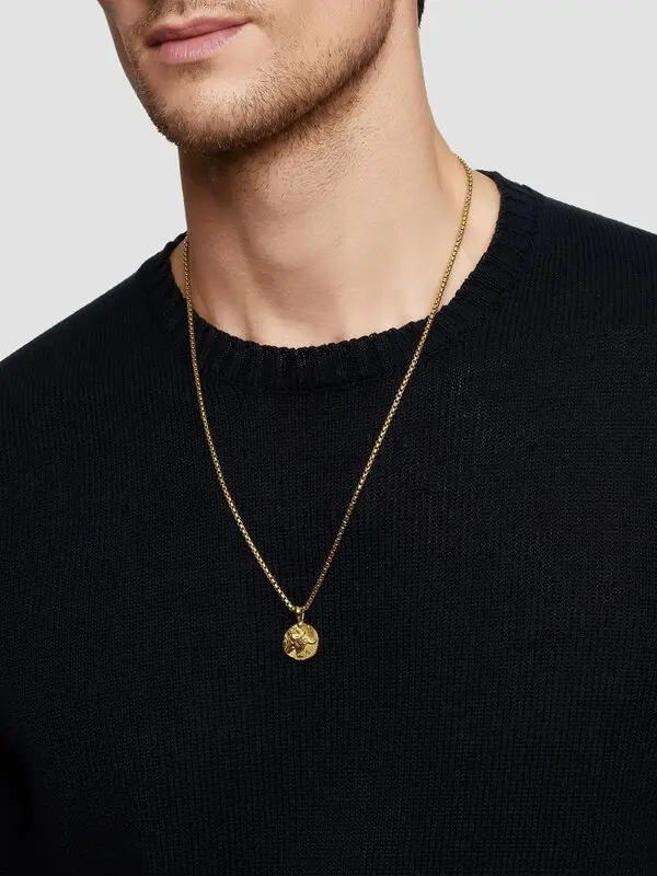 David Yurman Taurus Amulet In 18k Yellow 27mm