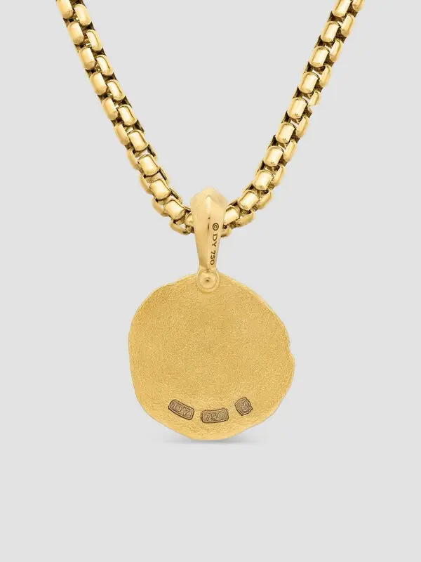 David Yurman Taurus Amulet In 18k Yellow 27mm