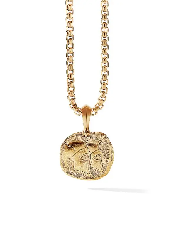 David Yurman Gemini Amulet In 18k Yellow 27mm - Gold