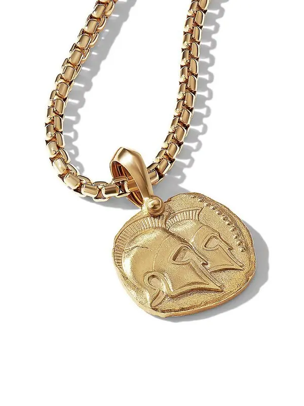 David Yurman Gemini Amulet In 18k Yellow 27mm