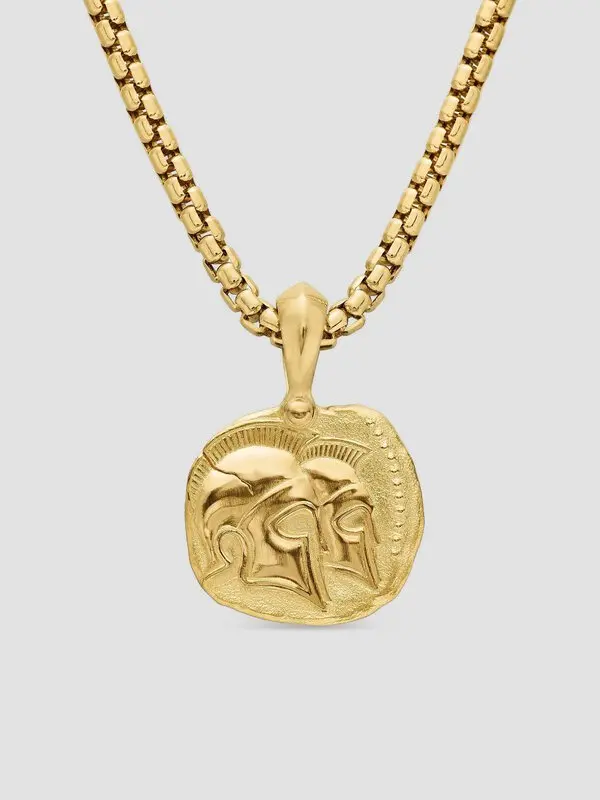 David Yurman Gemini Amulet In 18k Yellow 27mm - Gold