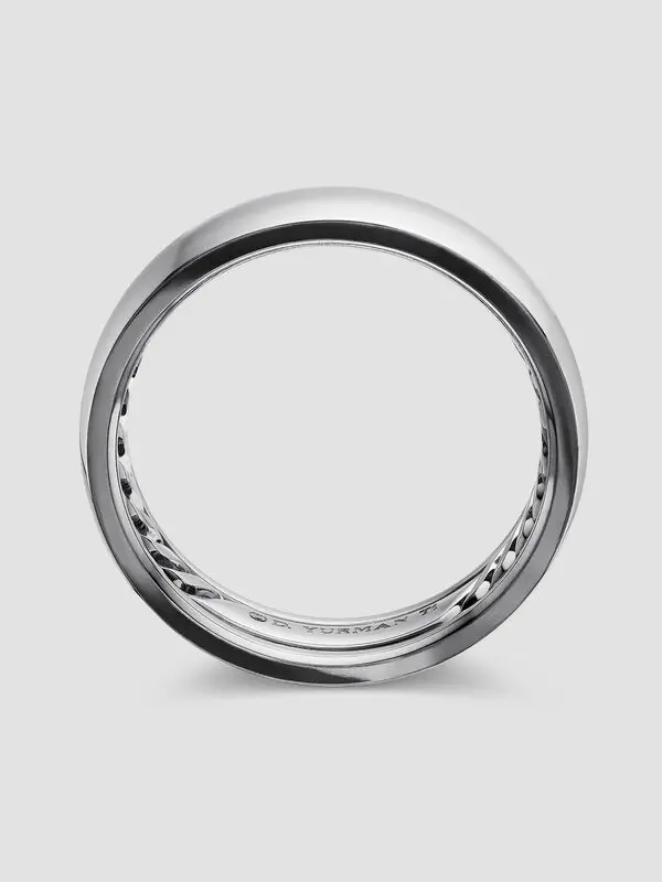 David Yurman Dy Classic Band Ring In Titanium