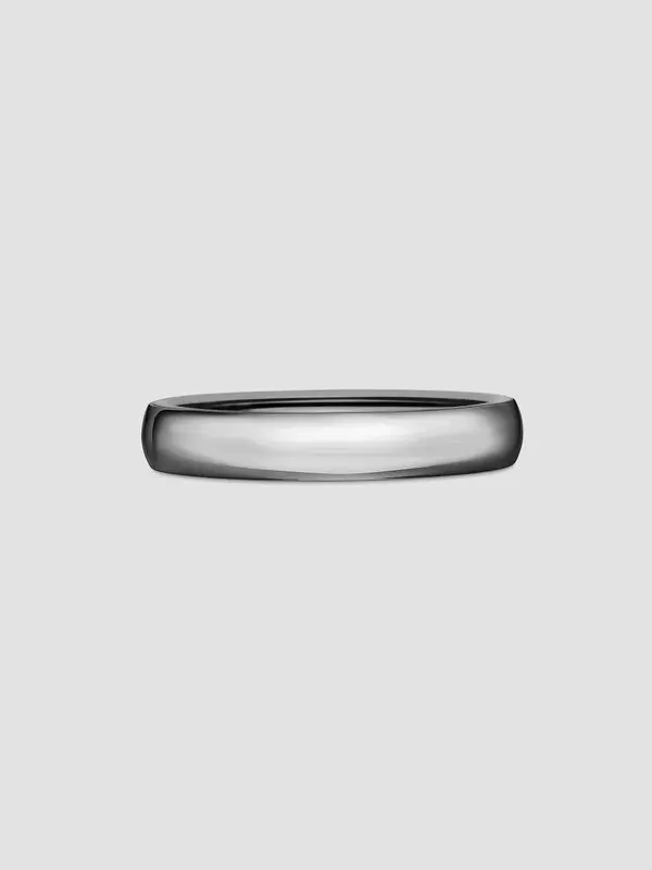 David Yurman Dy Classic Band Ring In Titanium - Grey