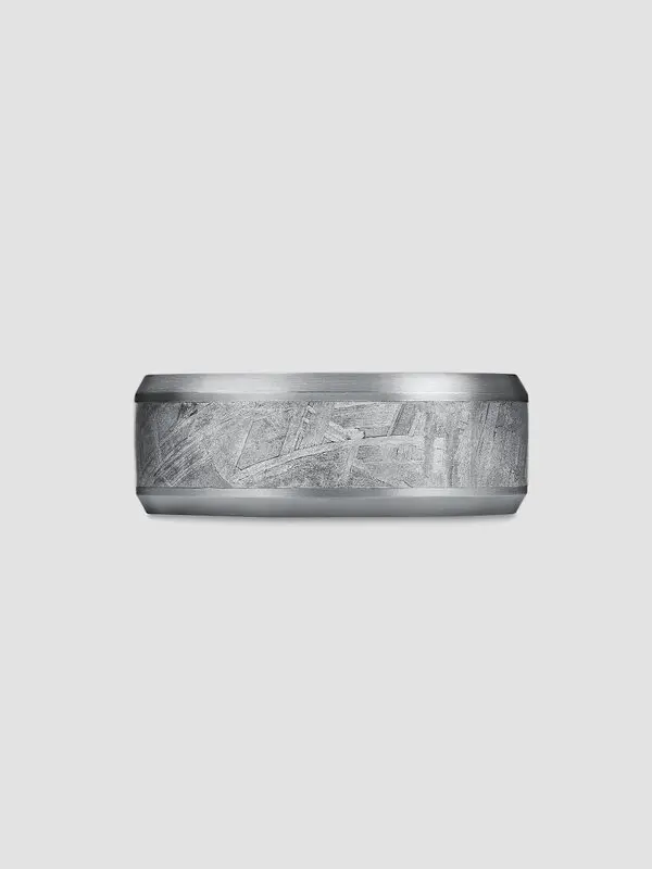 David Yurman Beveled Band Ring - Meteorite