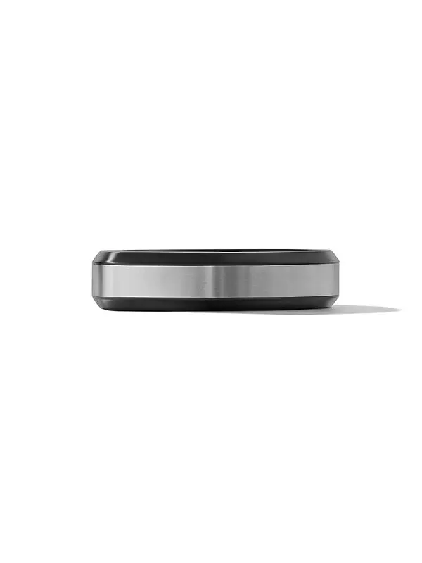 David Yurman Beveled Band Ring In Titanium - Black