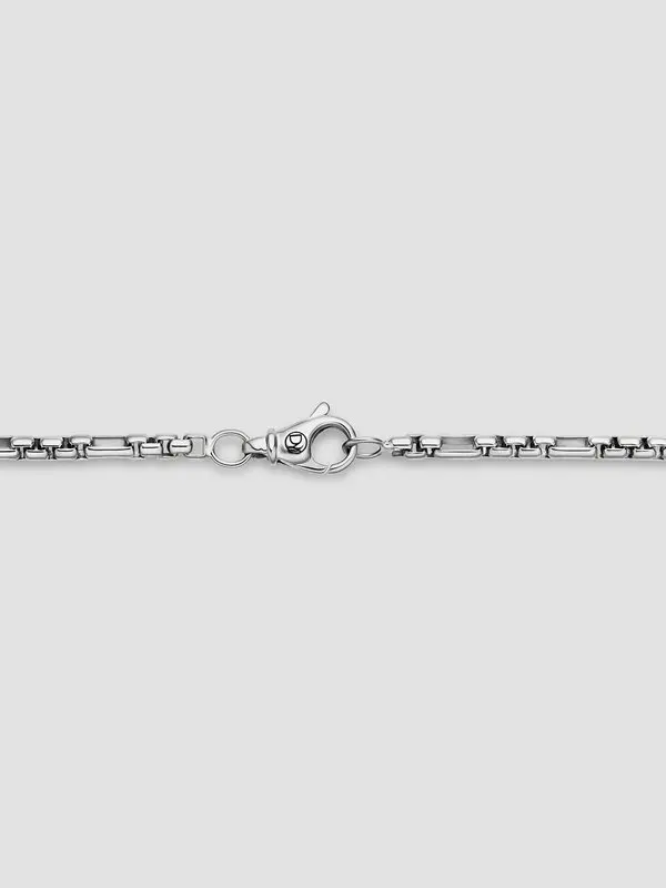 David Yurman Open Station Box Chain Necklace In 3mm