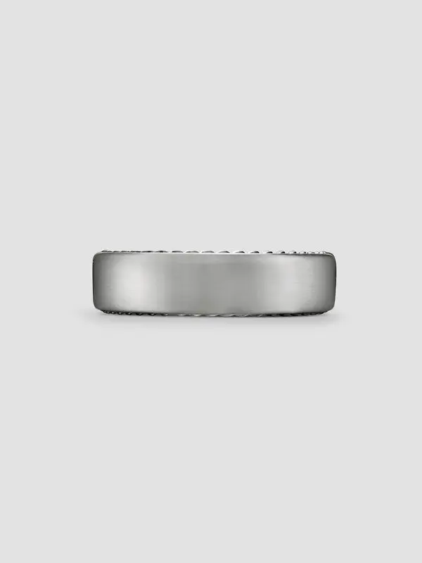 David Yurman Streamline Band Ring With Titanium - Grey