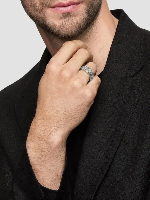 David Yurman Waves Band Ring In 10mm
